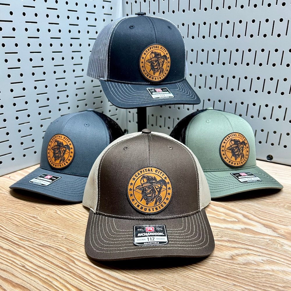 Leather Patch Hat/ CCI Grim Reaper | CAPITAL CITY